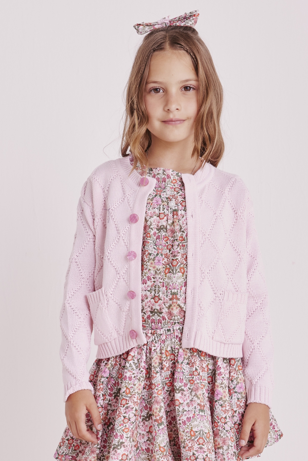 CASACO TRICOT MABEL ROSA | GIRLS PORTI
